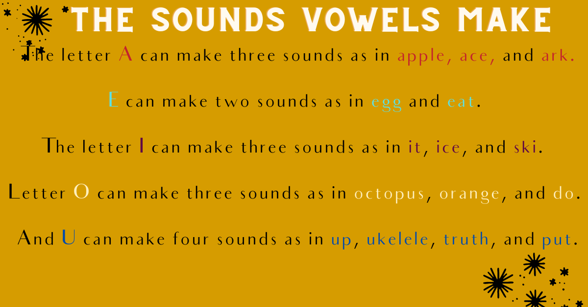 Teach your child to read vowel combinations at home
